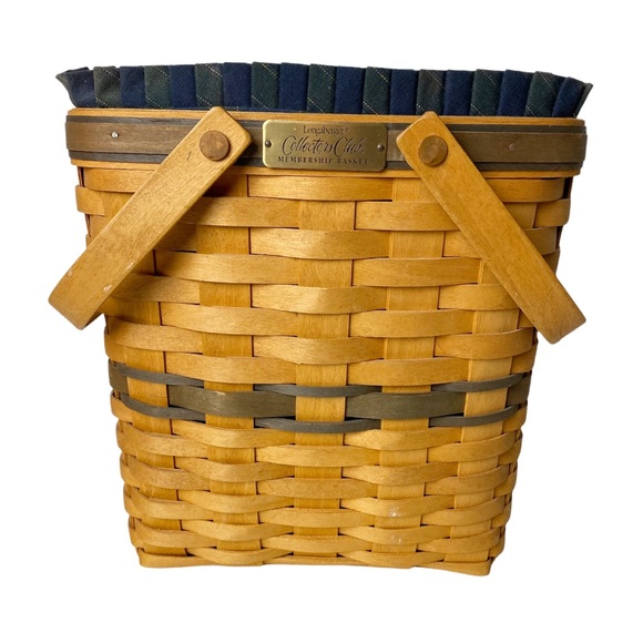 Longaberger | Accents | Vintage Longaberger Collectors Basket Fabric ...